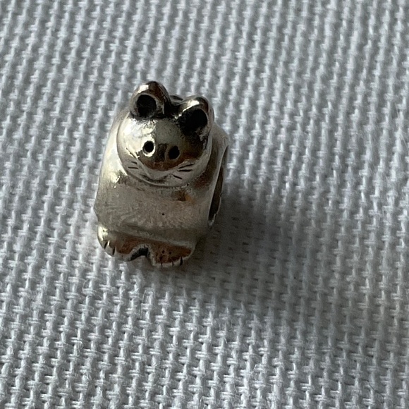 Pandora | Jewelry | Authentic Pandora Kitty Charm Retired 925 Ale Stamp Preowned | Poshmark